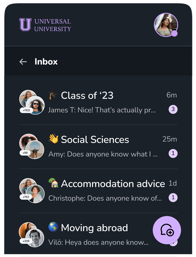 Unibuddy | Foster connections with Groups