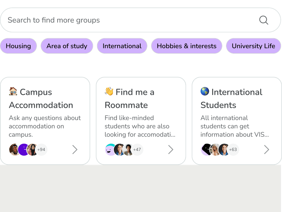 Unibuddy | Foster connections with Groups